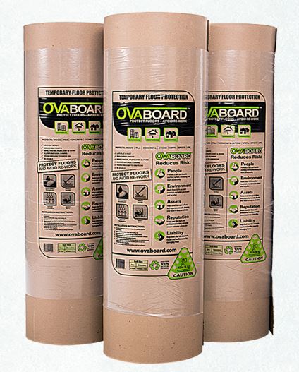 Ovaboard Heavy Duty Temp Floor Protection Cardboard 30m Roll ...