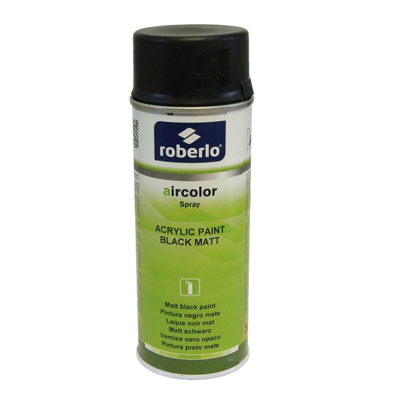400ml Aerosol Roberlo Aircolor Matt Black | Versatile Products