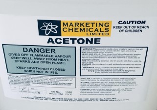 LABEL for 1L Acetone - Each | Versatile Products